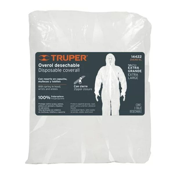OVEROL DESECHABLE, TALLA XG – Proyecto Ferretero