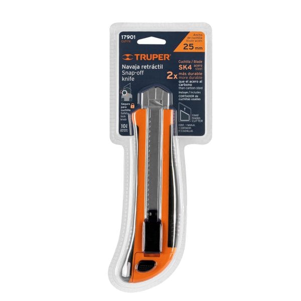 Cutter 25 Mm Profesional con Alma Metálica Y Grip, | PF