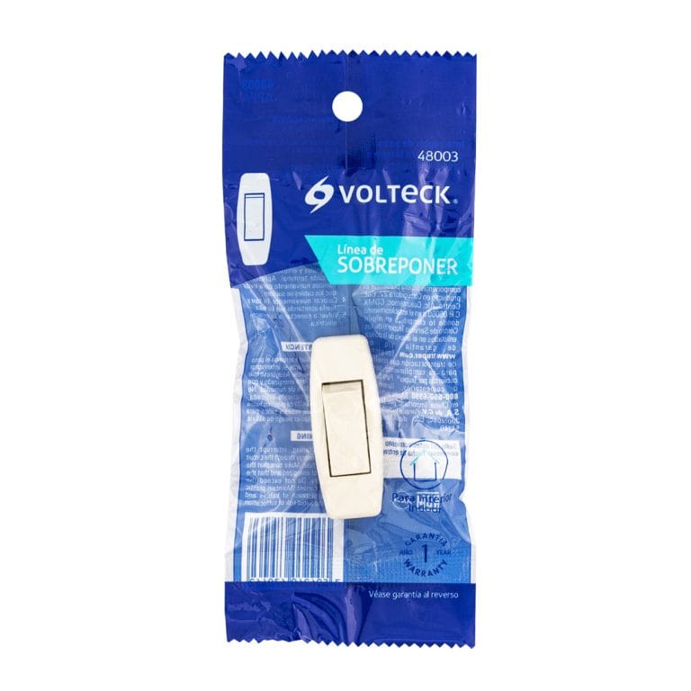 INTERRUPTOR DE PASO 3 A PARA LÁMPARA, 127 V, VOLTECK – Proyecto Ferretero