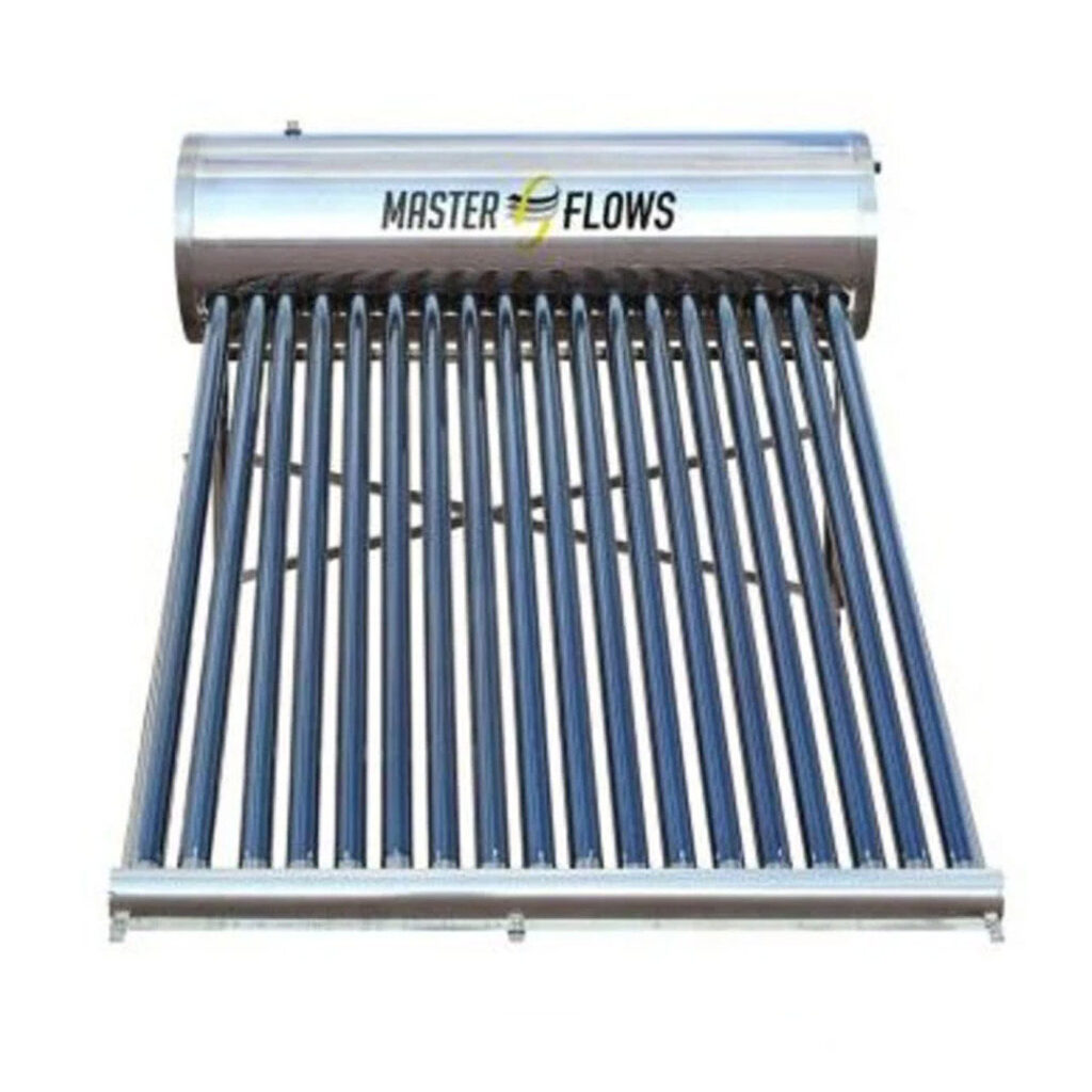CALENTADOR SOLAR 18 TUBOS 204 LTS MASTER FLOW – Proyecto Ferretero
